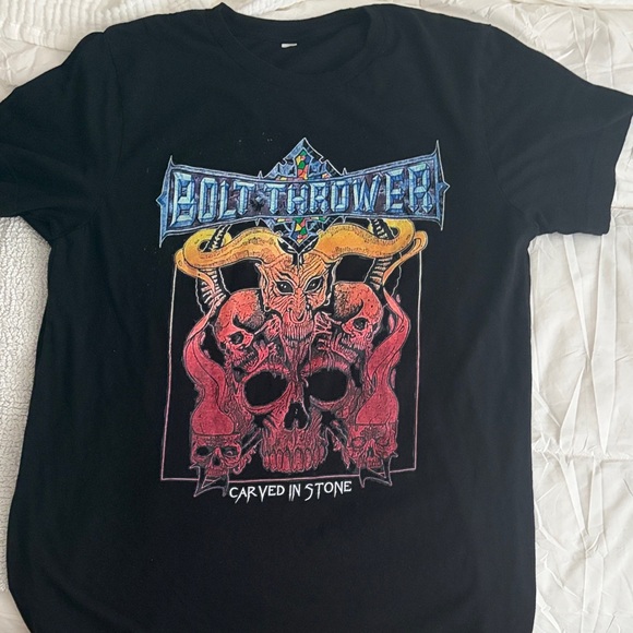 Bolt Thrower | Shirts | Bolt Thrower Carved In Stone Band Shirt | Poshmark
